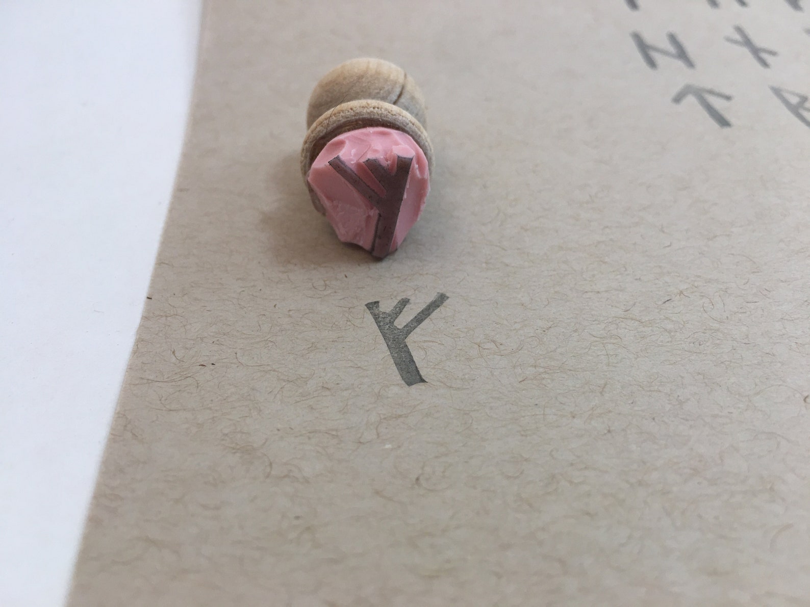 Elder Futhark Runes Mini Hand-carved Rubber Stamps, Set of 24 (custom ...