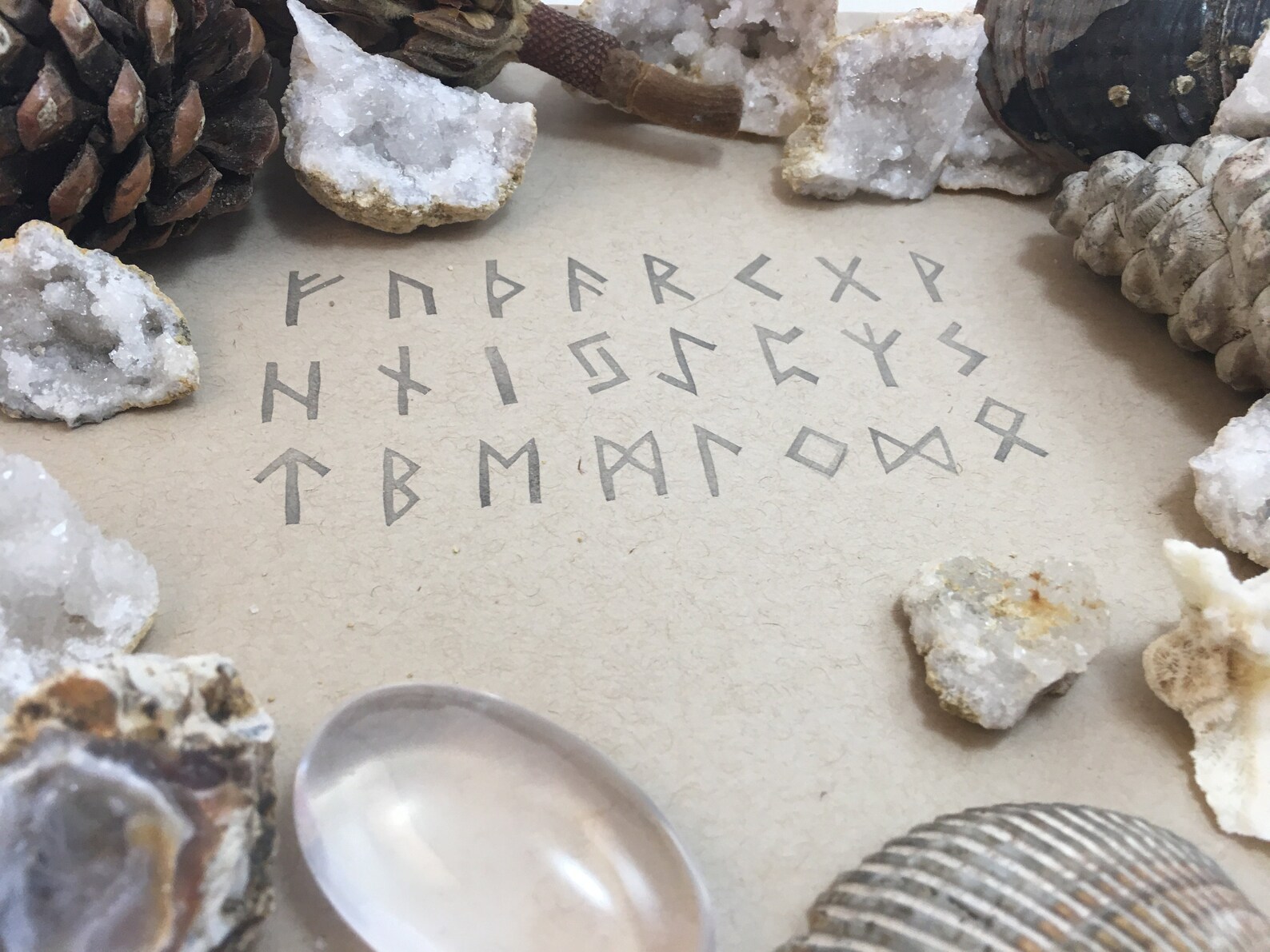 Elder Futhark Runes Mini Hand-carved Rubber Stamps, Set of 24 (custom ...