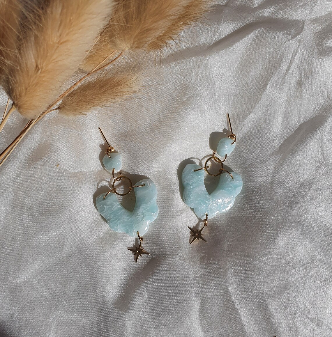 Celestial Quartz Earrings, Celestial Jewellery, Mystical Earrings ...