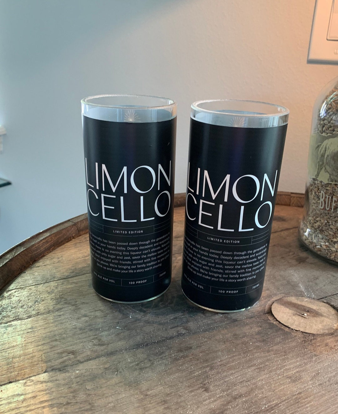 Noble Cut Distillery Limoncello Black Label 100 Proof Pair of Cut ...