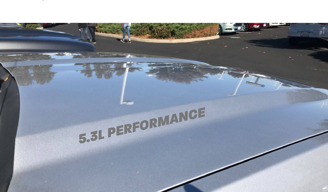 5.3L Performance Hood Decal Sticker Emblem Logo Fits: GM Vortec Chevy ...