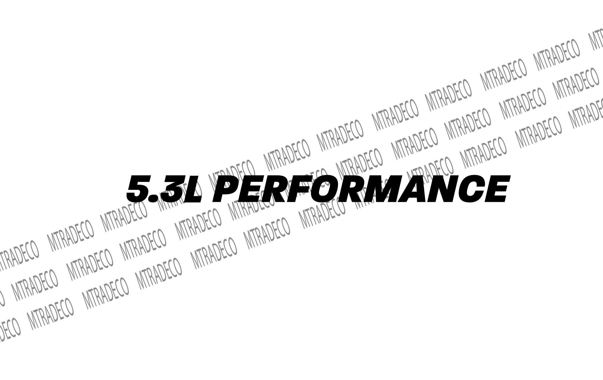 5.3L Performance Hood Decal Sticker Emblem Logo Fits: GM Vortec Chevy ...
