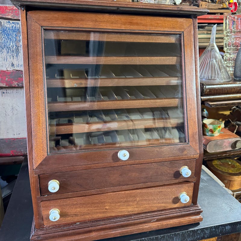 Antique Thread Cabinet - Etsy