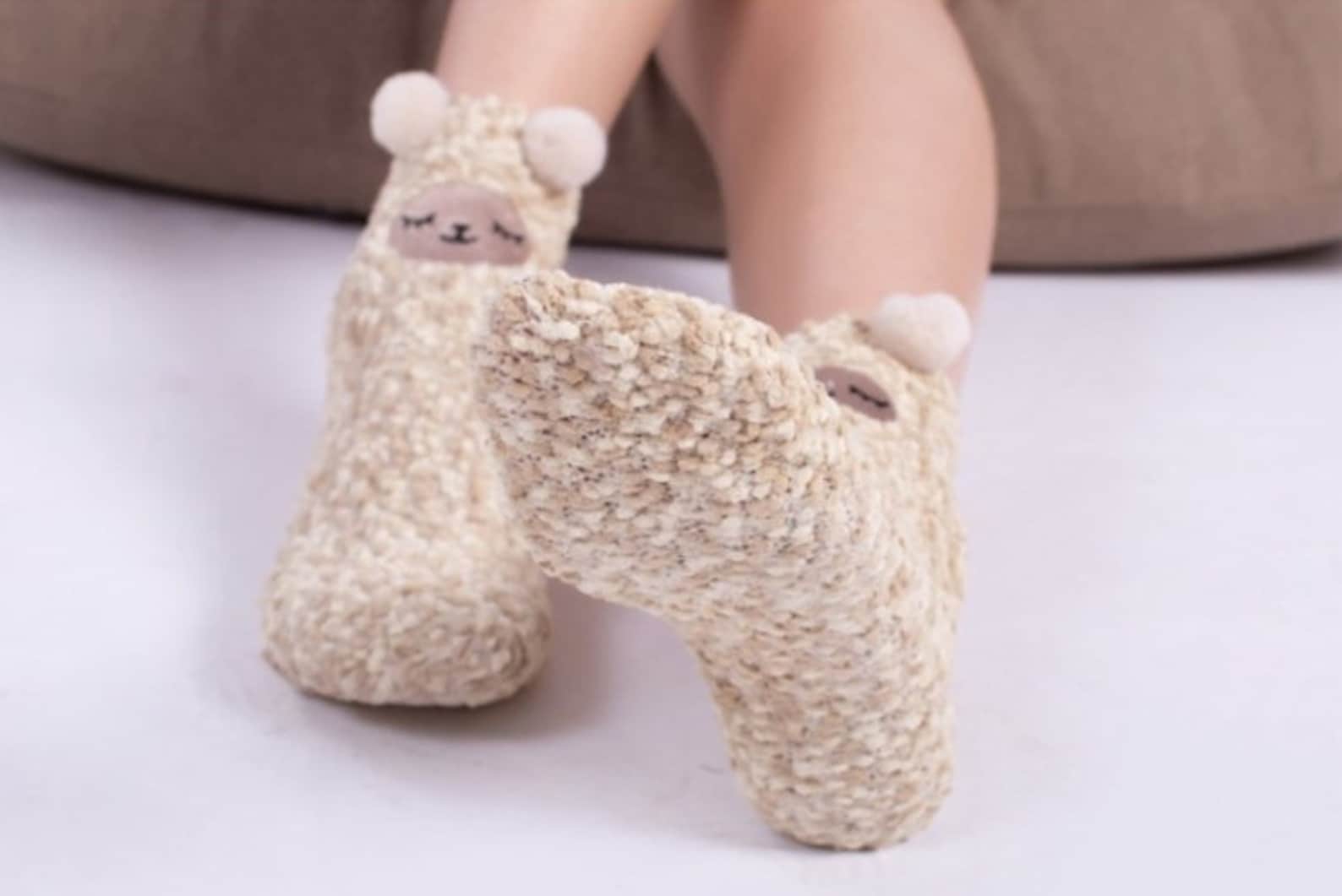 Character Fuzzy Socks Soft Socks Warm Socks Cute Socks | Etsy