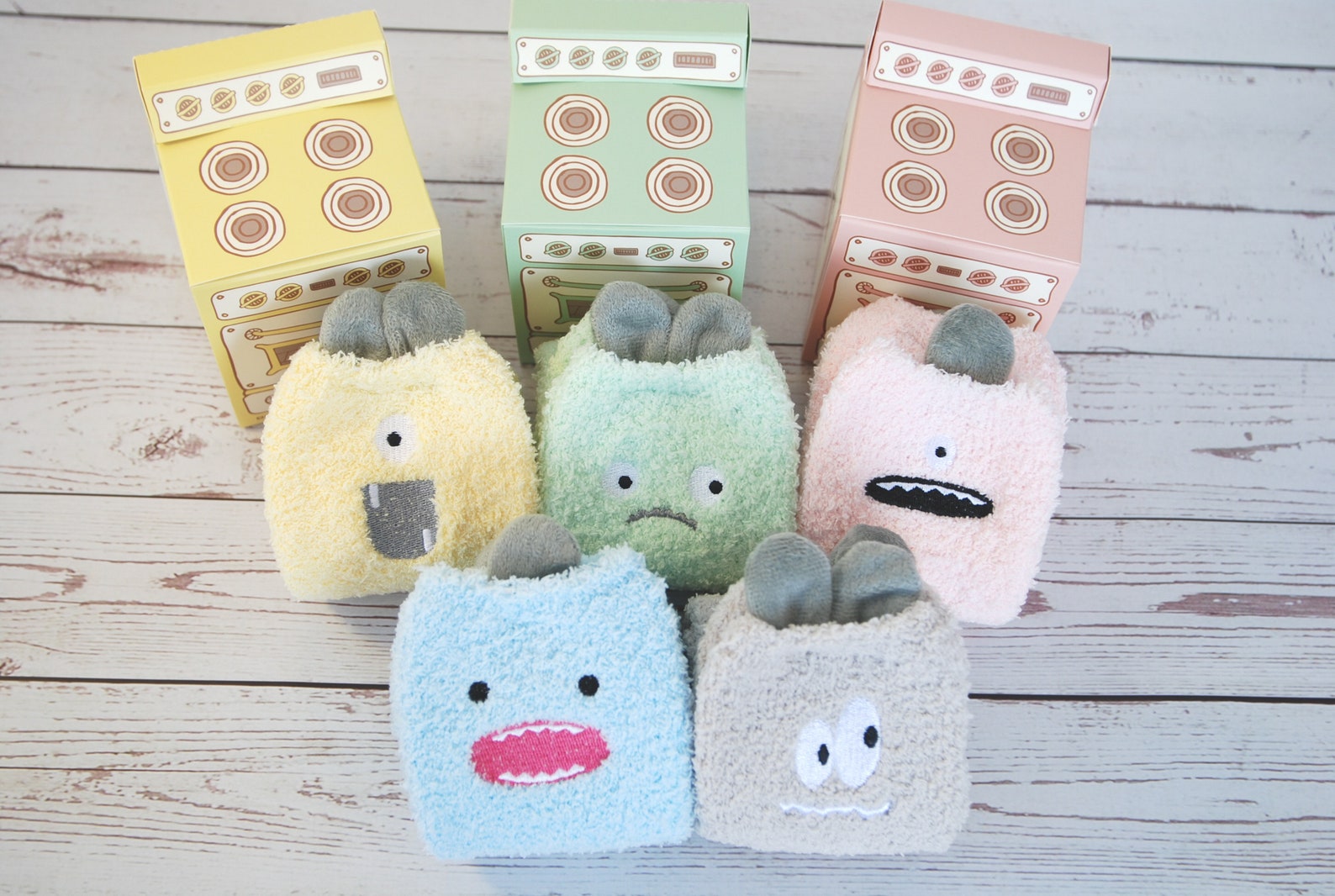Cute Monster Fuzzy Socks Soft Socks Warm Socks Cute Socks - Etsy