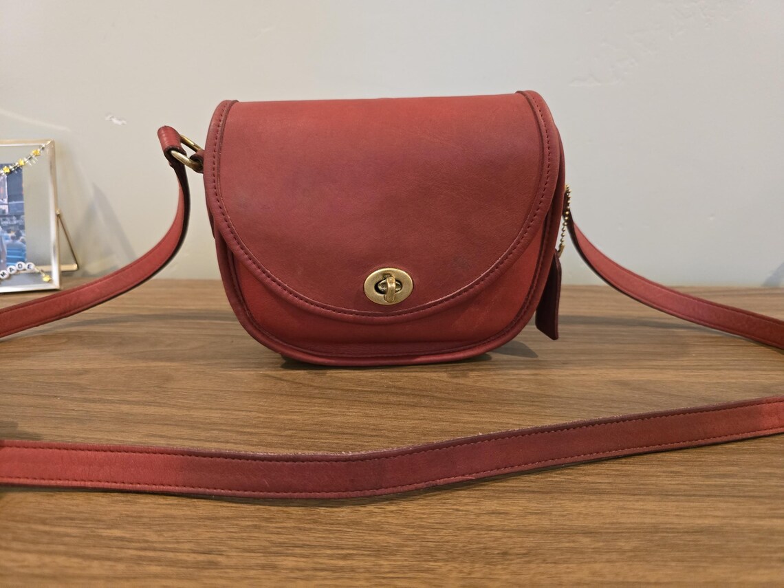 Vintage Coach Watson Bag 9981 Red - Etsy