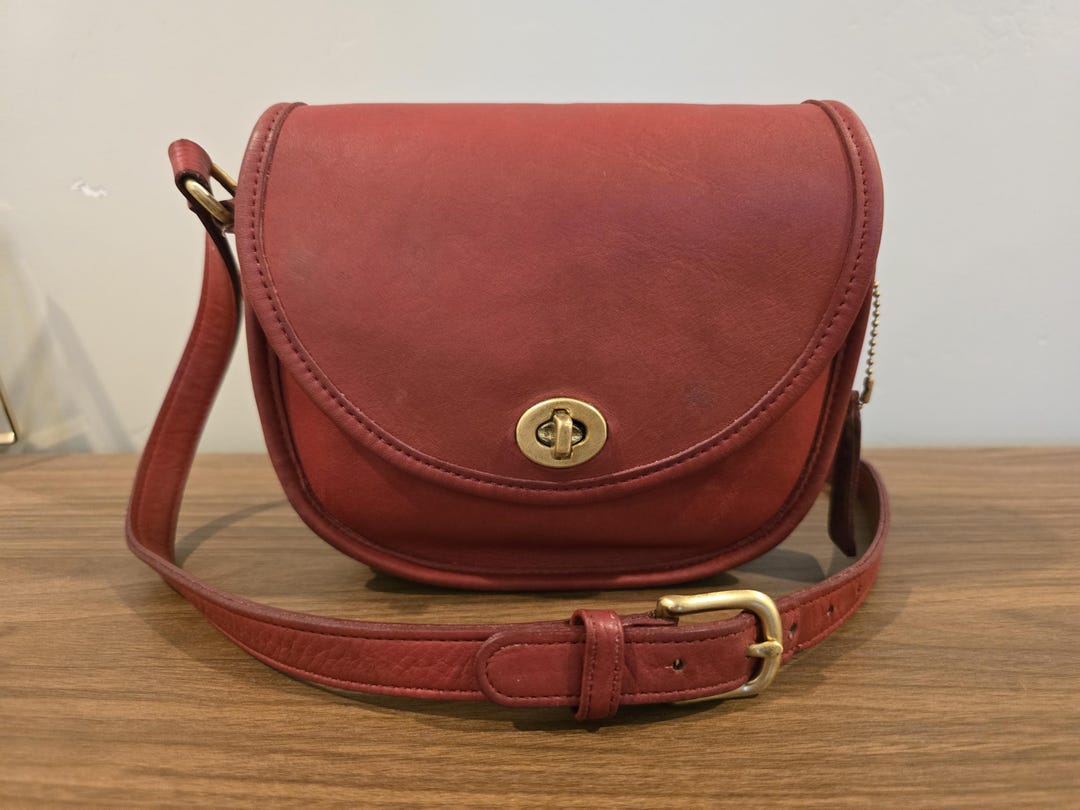 Vintage Coach Watson Bag 9981 Red - Etsy