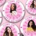 Custom Party Pin Buttons: Pink Theme Favors (2.25" and 3") - Etsy