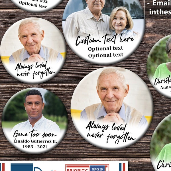 Memorial Buttons - Etsy