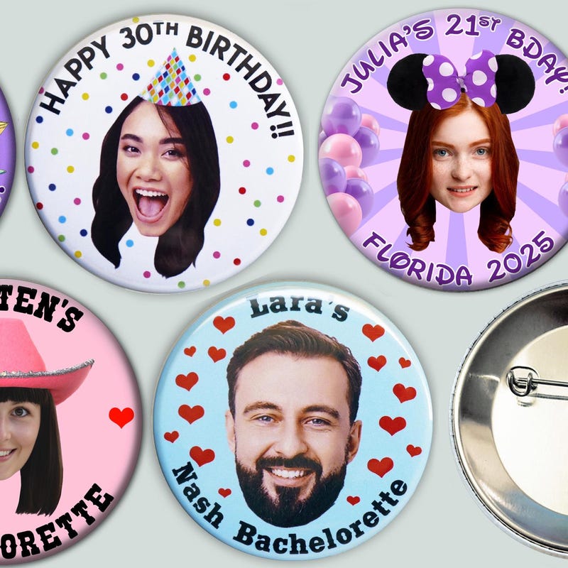 Custom Face Brooch Pins - Etsy