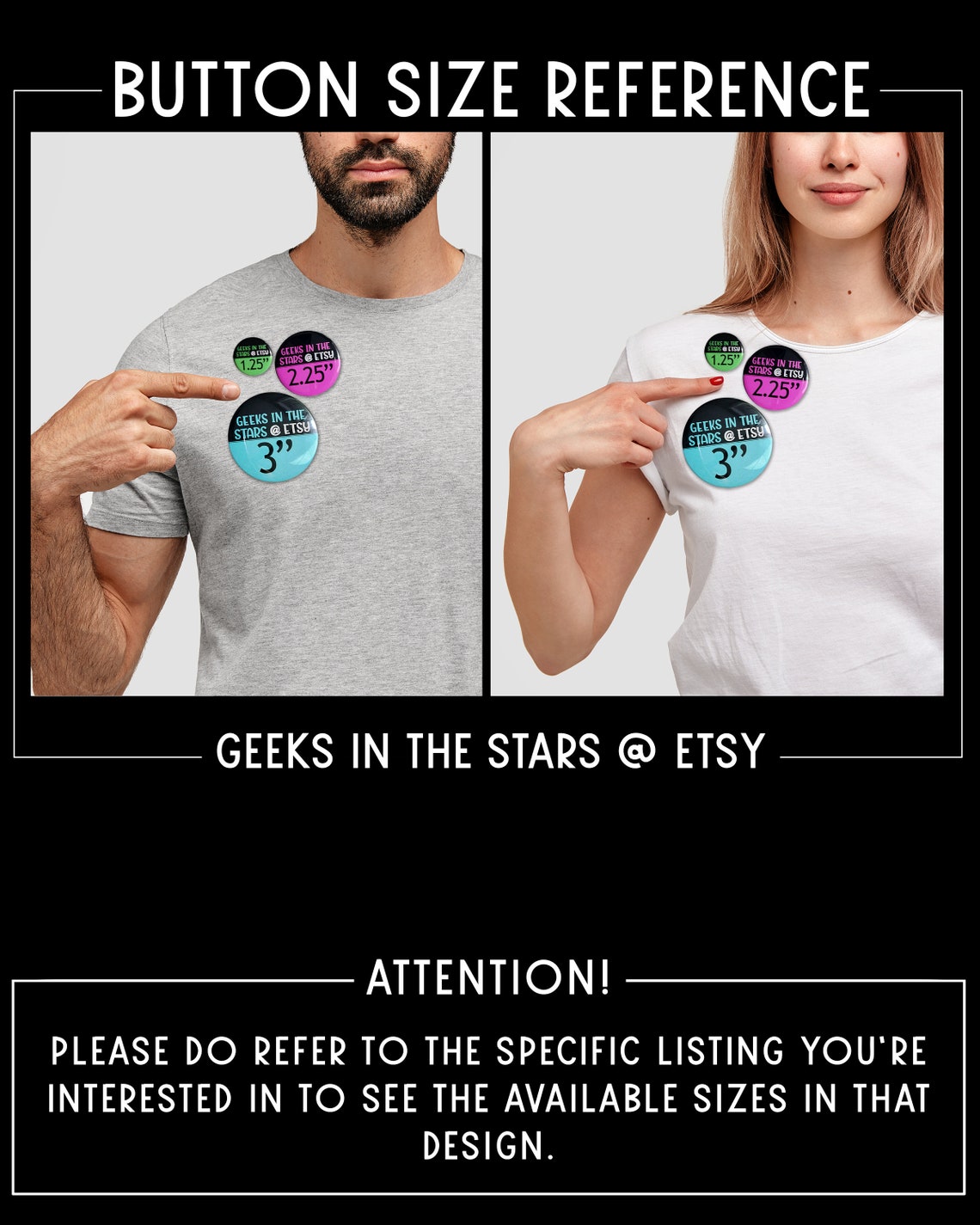 Reusable Name Tag Buttons Hello My Name is Sizes 2.25 - Etsy