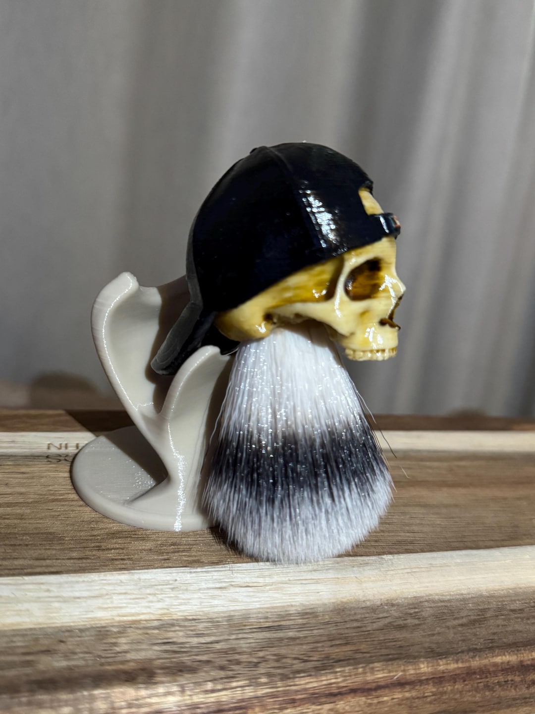 New York Yankees Jawless Skull Shaving Brush With Baseball Cap, ANY ...