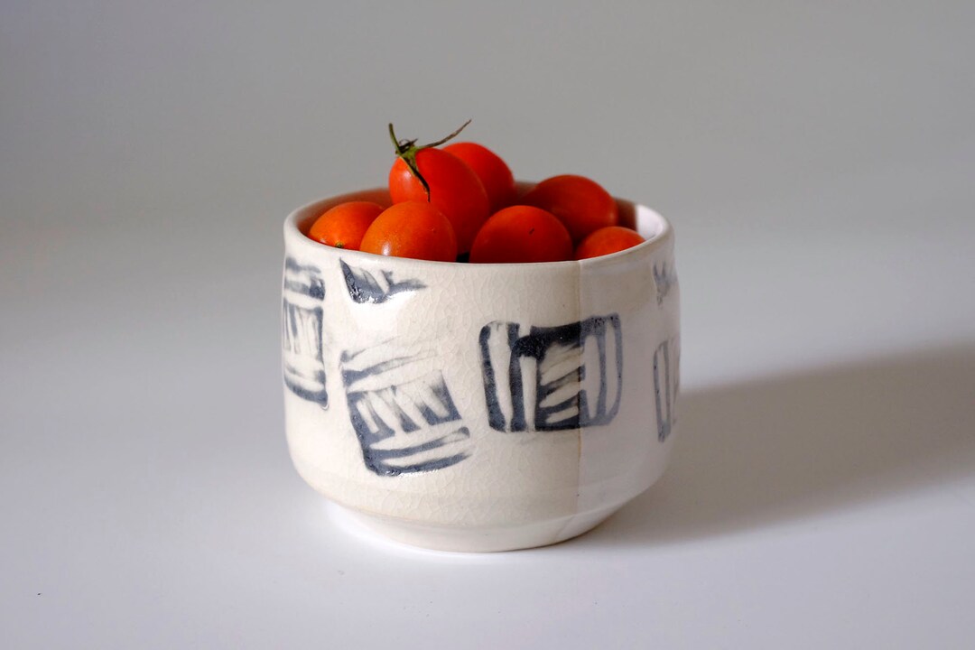 Handmade, Unique and Useful Ceramic Condiment Dish, With Pressed ...