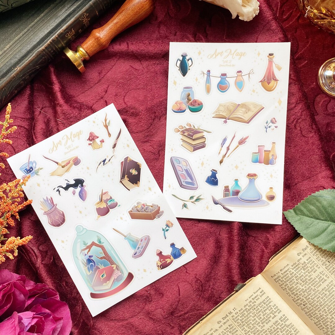 Art Mage Vol.1 and Vol.2 STICKER SHEETS - Etsy