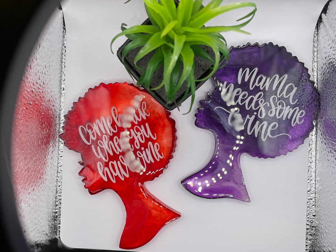 Afro Lady Coaster - Etsy