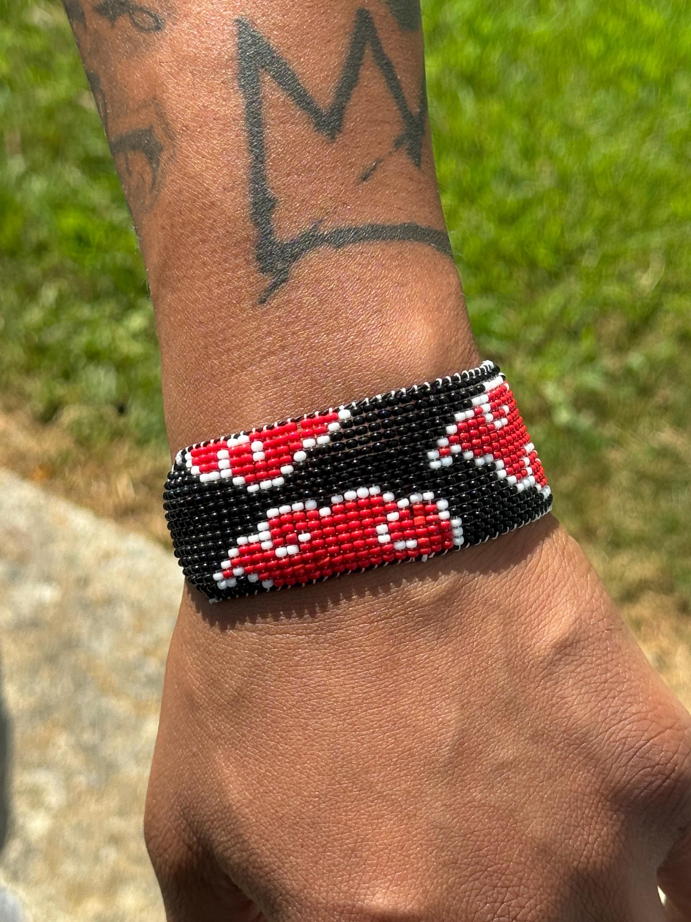 Akatsuki Seed Bead Bracelet Anime Beadloom Bracelet - Etsy