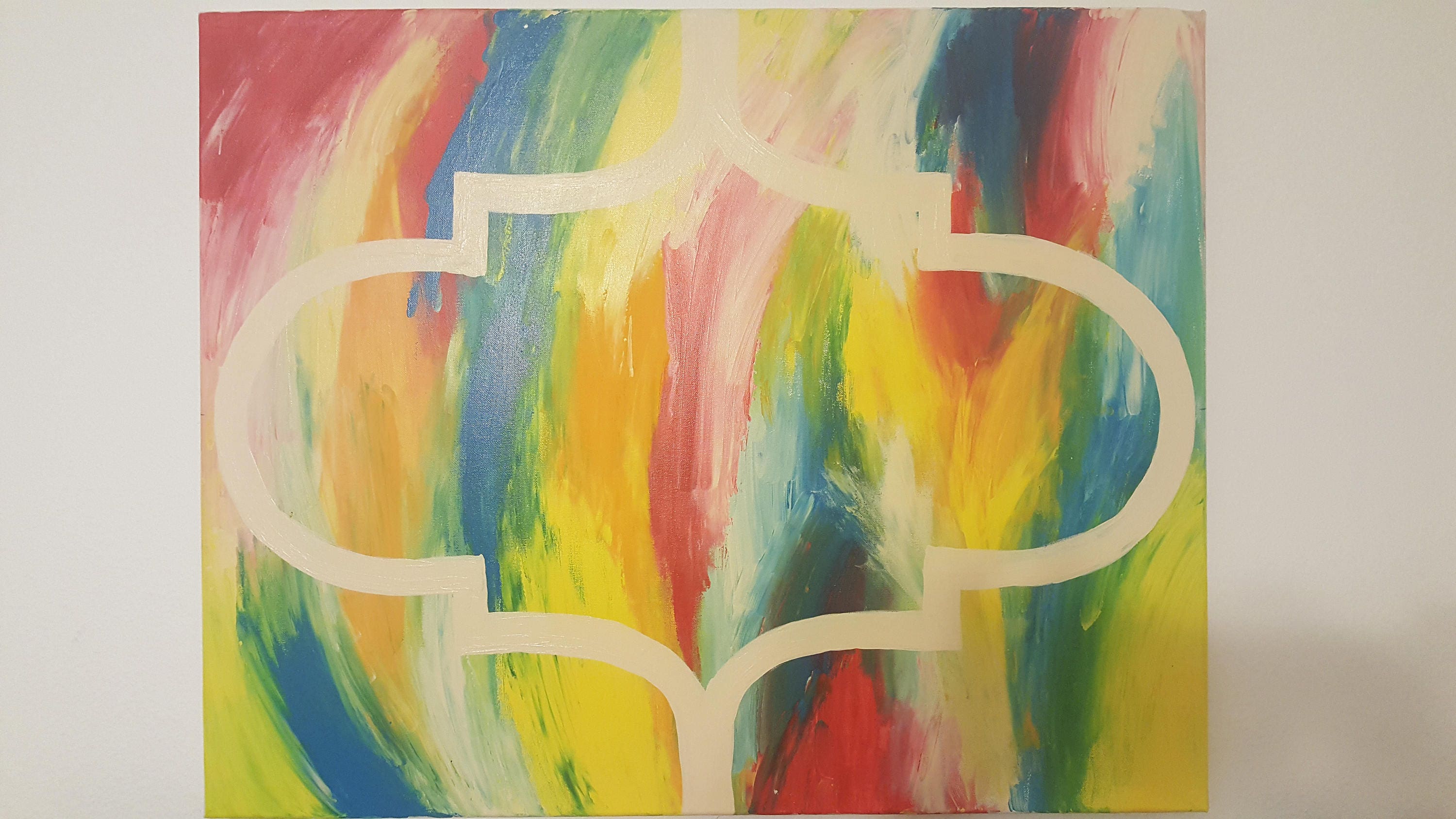 Acrylic Paint Colorful Pattern - Etsy UK