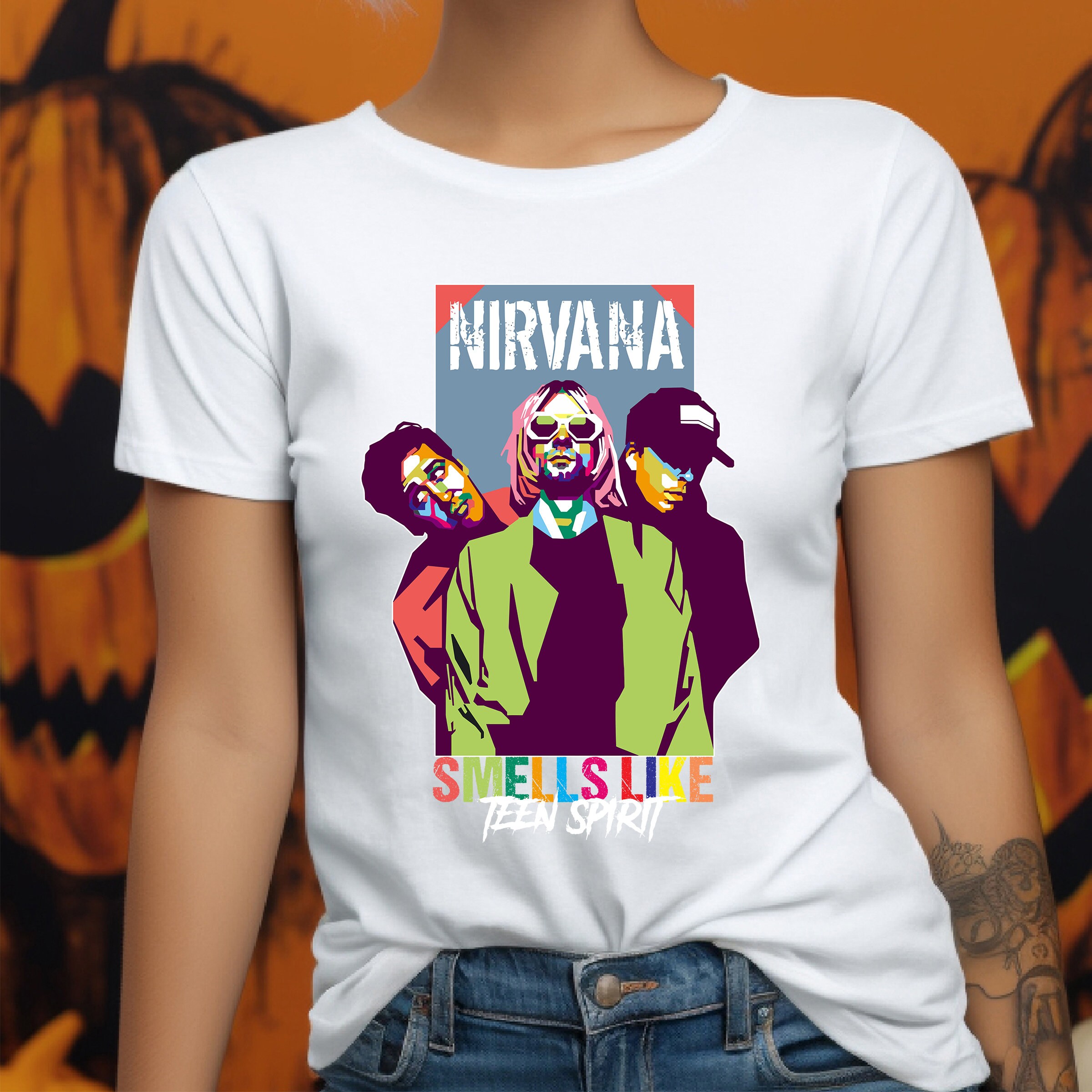 NIRVANA Rock Bands Designs Png classic Rock Band Design Rock Digital ...