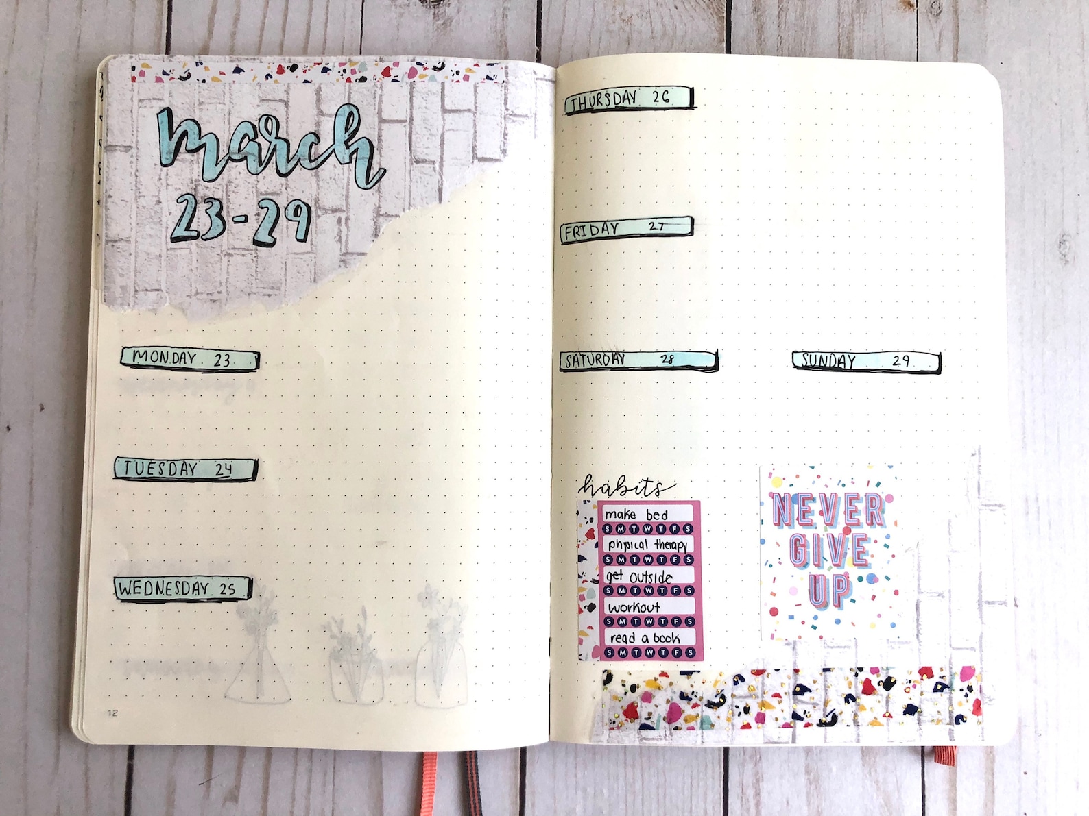 Custom Bullet Journal Pre-made Bullet Journal Hand Drawn | Etsy