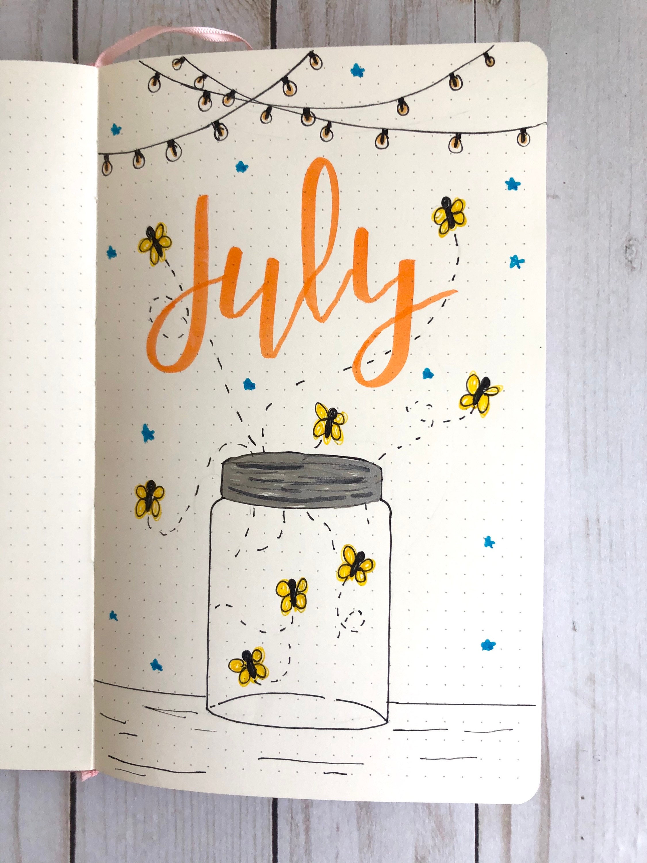 Custom Bullet Journal | Pre-made Bullet Journal | Hand Drawn Bujo ...