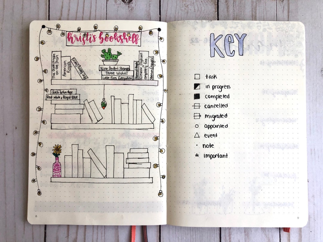 Custom Bullet Journal | Pre-made Bullet Journal | Hand Drawn Bujo ...