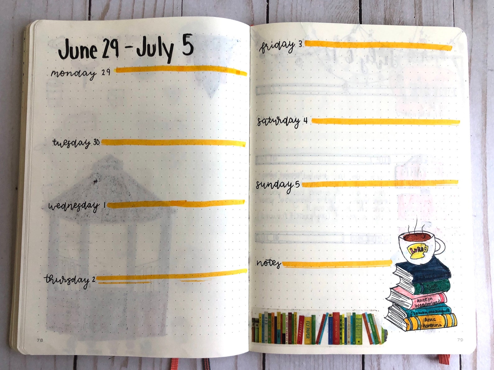 Custom Bullet Journal | Pre-made Bullet Journal | Hand Drawn Bujo ...