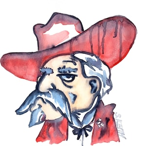 Colonel Reb Watercolor - Etsy