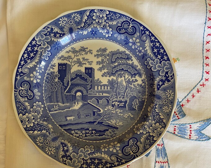 Spode Blue Room Collection Series Plate, Castle; Vintage Plate, Spode ...