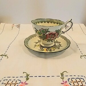 Royal Albert Canton Pattern Footed Cup and Saucer Set - Two Piece Set ...