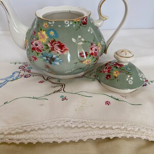 Grace Tea Ware Chintz Pattern Teapot With Gold Trims, Full Size ...