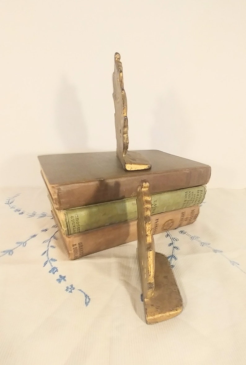 Painted Cast Iron Sailing Ship Bookend Set - Set of Two Matching ...