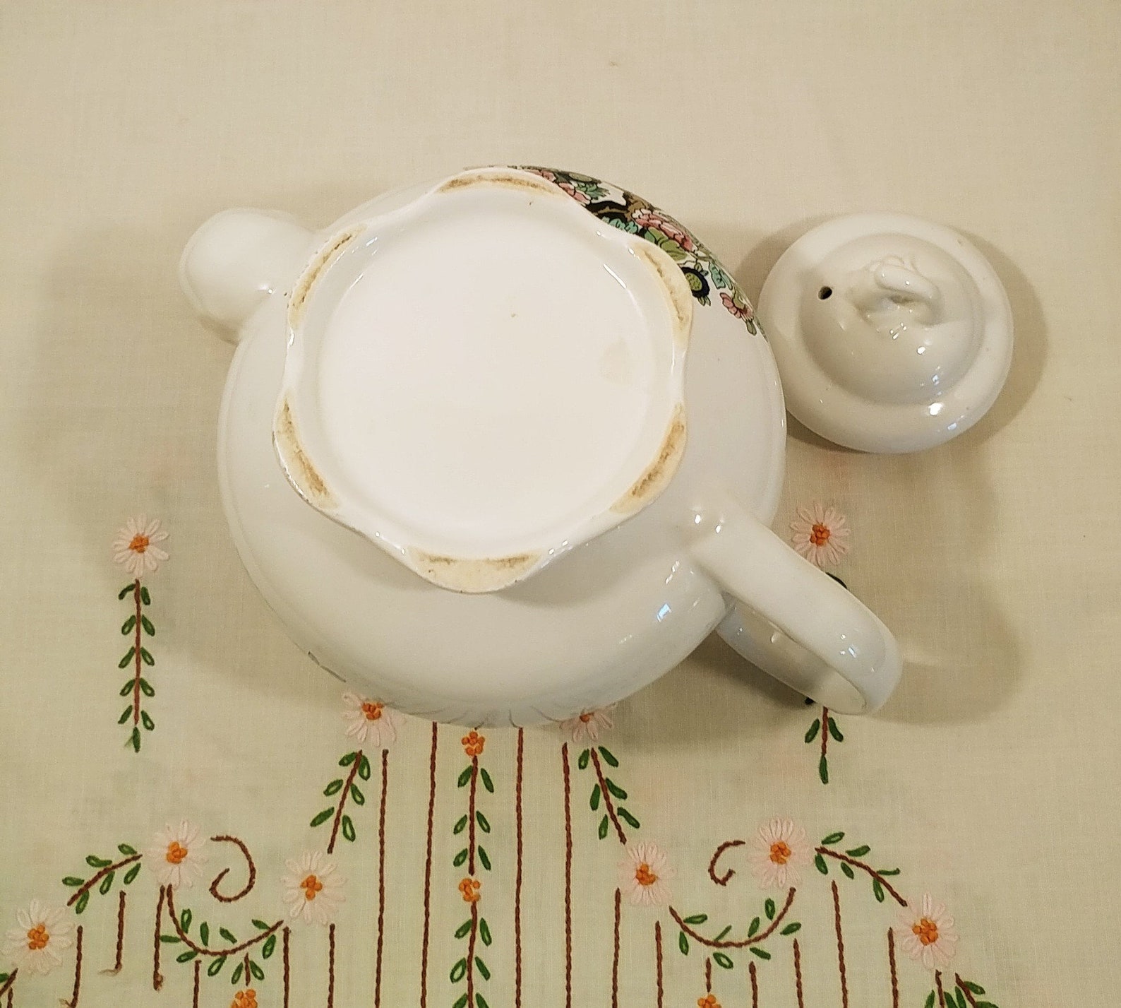 Vintage Indian Tree Pattern Pedestal Teapot by Duchess China - Etsy