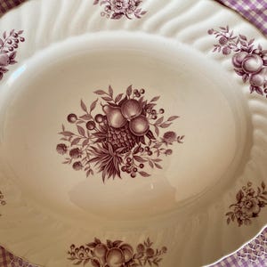 Swinnerton's Royal Wessex Desire Pattern Oval Serving Platter, Purple ...