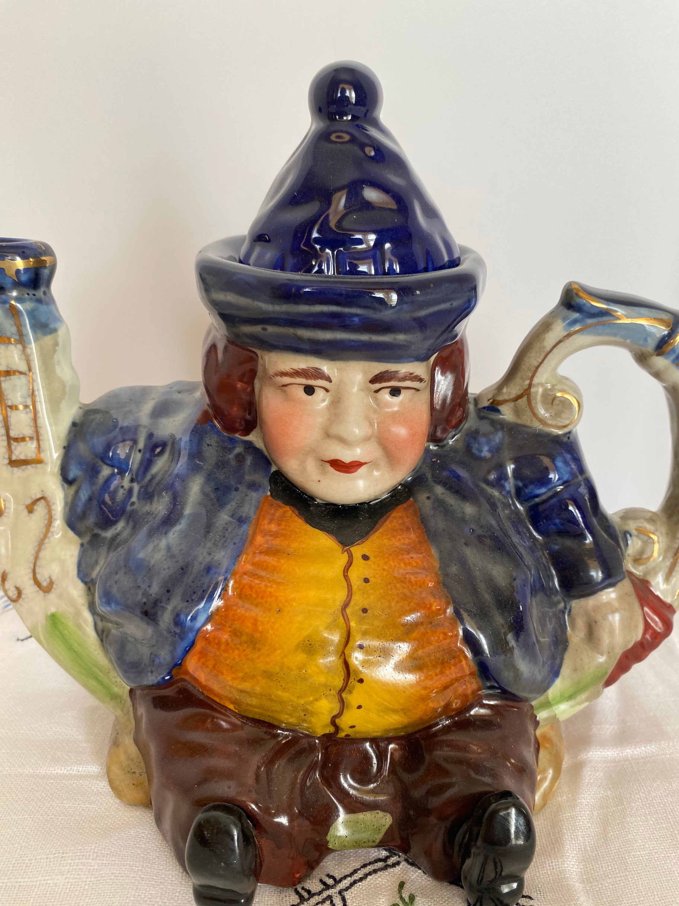 Antique Toby Parliament Judge Teapot, Full Size, Staffordsmire; Antique ...