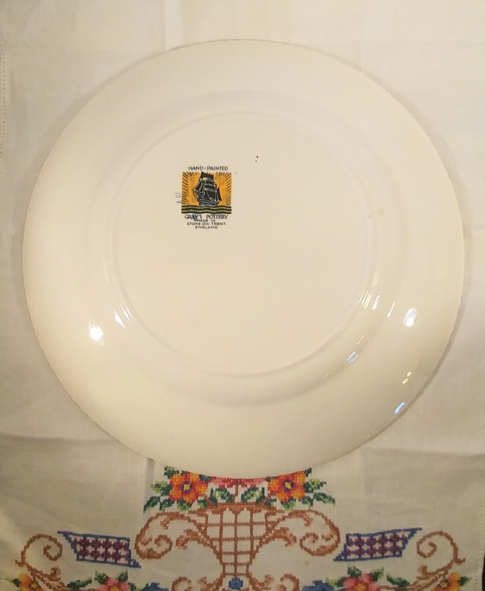 Vintage Splatter Lusterware Plate by Gray's Pottery - Etsy