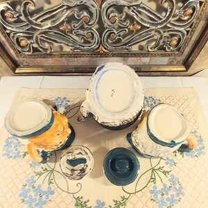 Vintage Grumpy Old Men Toby Tea Set - Complete Matching 3 Piece Tea Set ...
