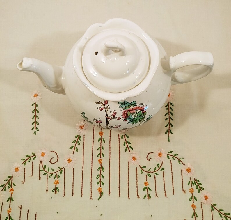 Vintage Indian Tree Pattern Pedestal Teapot by Duchess China | Etsy