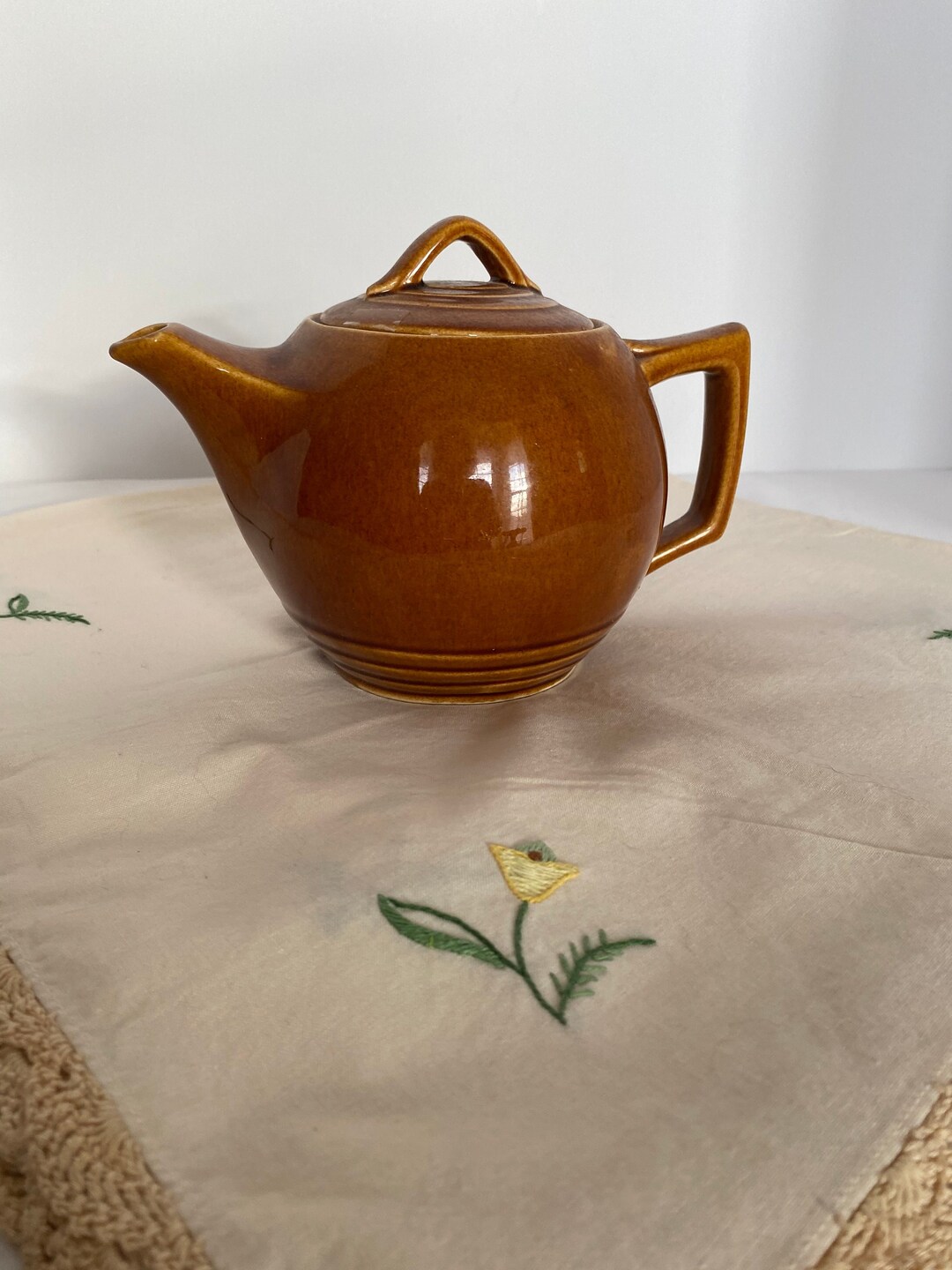 Vintage Mccoy Art Deco Teapot, Full Size Vintage Teapot, Mccoy Teapot ...