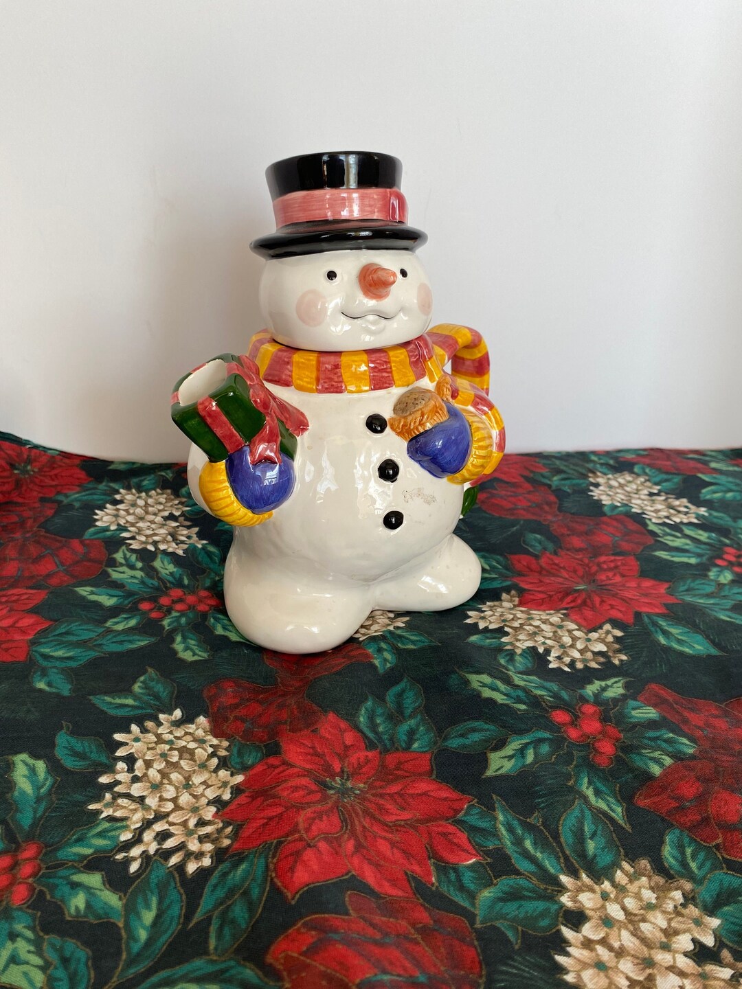 Sweet Snowman Figural Teapot by Cooks Club; Vintage Teapot, Figural ...