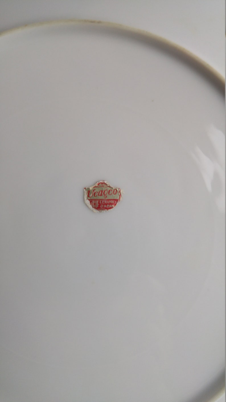 Vintage Fruit Pattern Serving Plate With Detachable Metal - Etsy