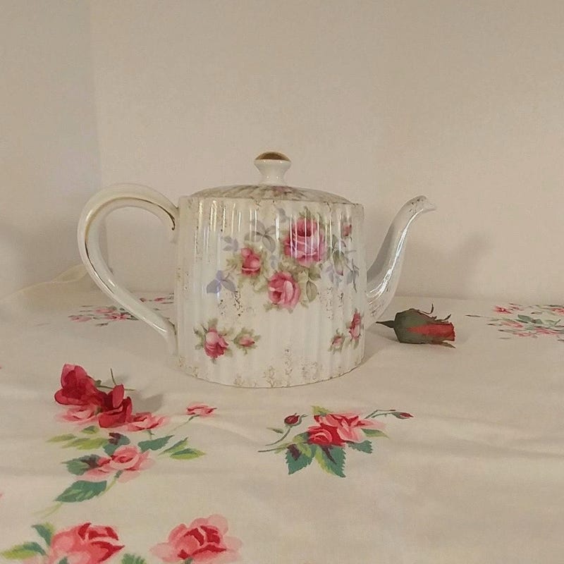 Rose Teapot - Etsy