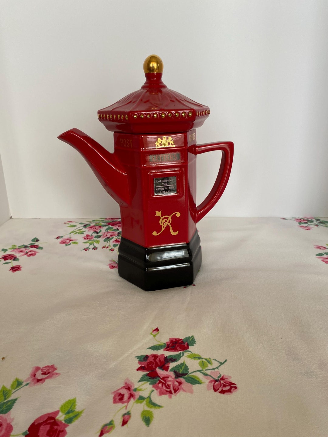 London Pottery Post Box Tourist Oversized Teapot, Hand Glazed Hand ...