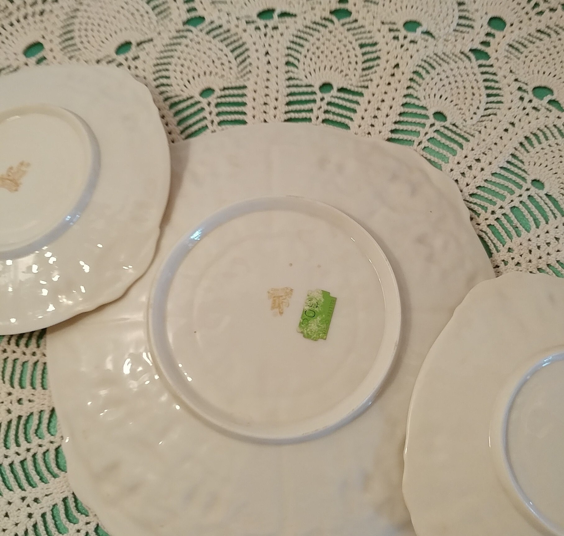 Stunning Belleek China Dessert Set in Irish Mask and Grapes - Etsy