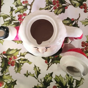 Jolly Santa Holiday Figural Teapot, Full Size; Vintage Teapot, Holiday ...