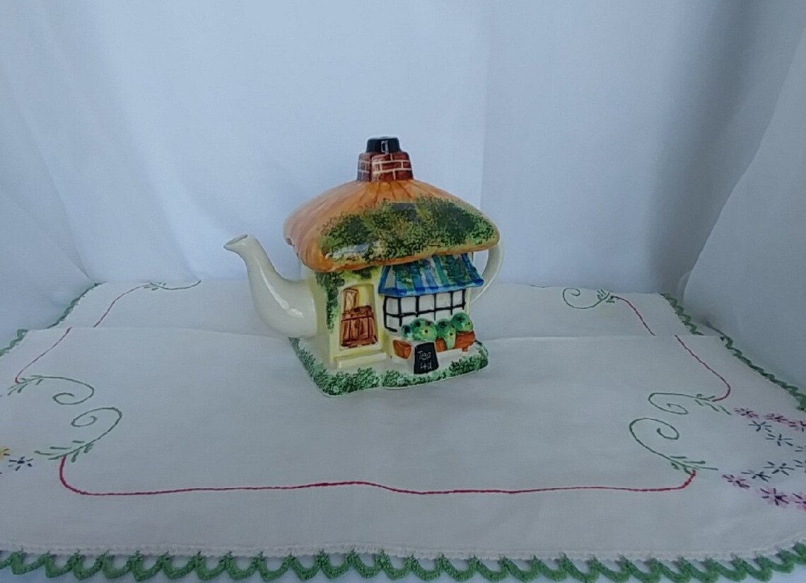 Tony Carter Cottage Tea Shop Teapot Vintage Tony Carter - Etsy