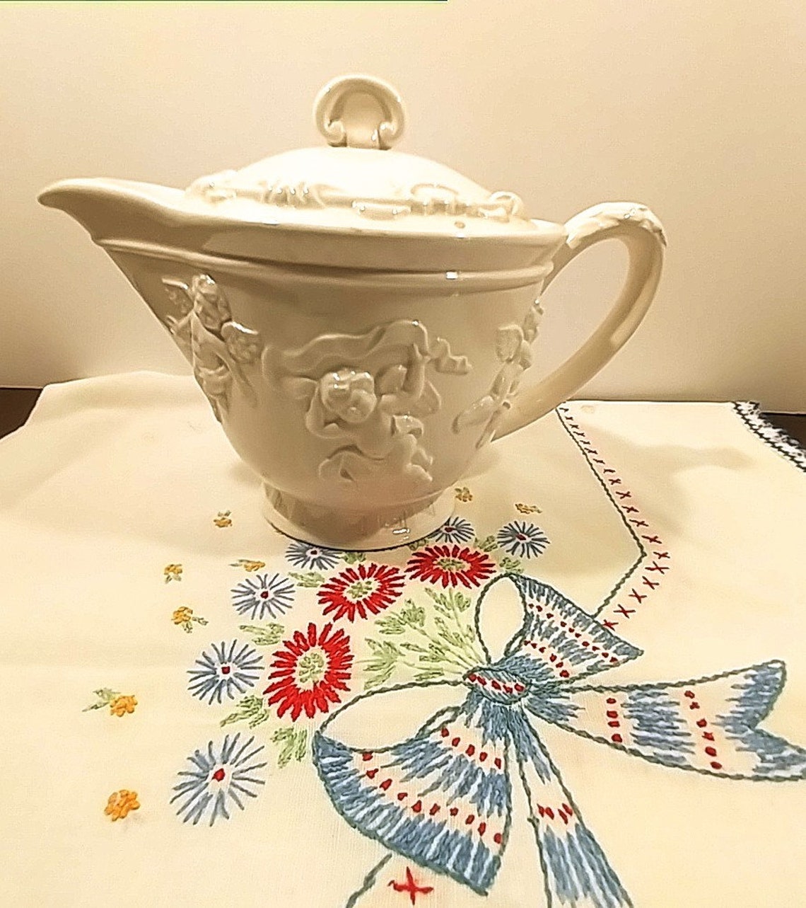 Cherub Angels Teapot by Fitz & Floyd Omnibus Full Size | Etsy