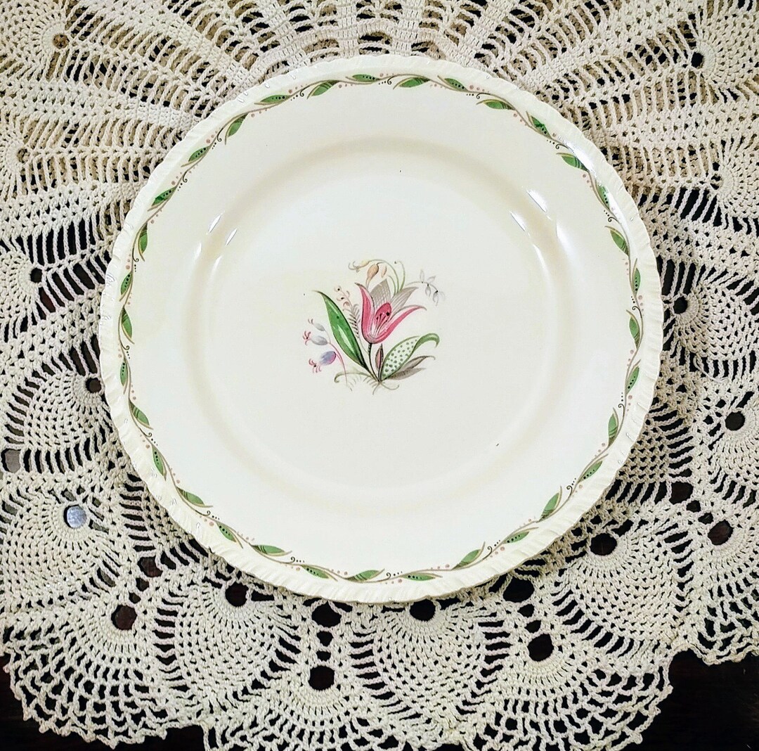 New Hall Pottery Romney Pattern Dinner Plate - 10 Available; Vintage ...