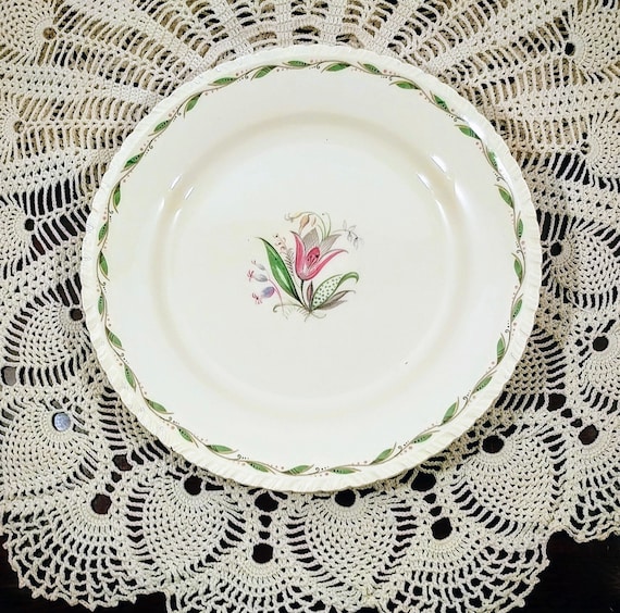 New Hall Pottery Romney Pattern Dinner Plate 10 Available - Etsy
