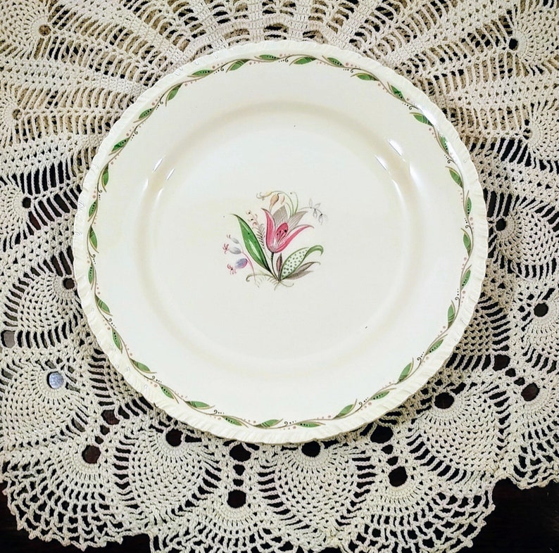 New Hall Pottery Romney Pattern Dinner Plate 10 Available - Etsy