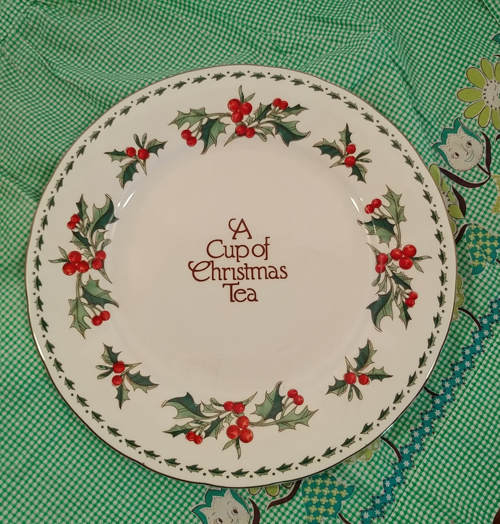 A Christmas Cup of Tea Serving Plate With Original Box and - Etsy